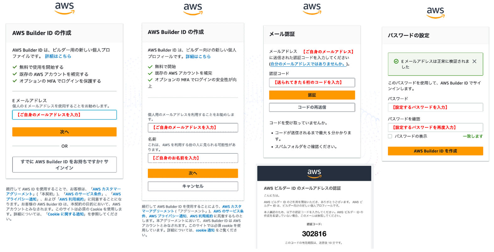 AWS Builder IDの作成 - Classmethodトレーニングポータル 〜AWS Security Essentials〜